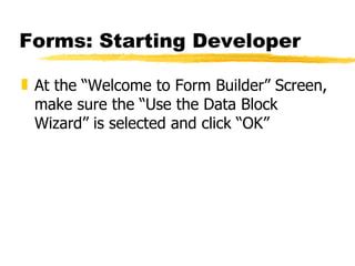 Oracle Forms PPT