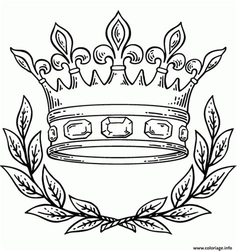 Coloriage Couronne Temps Des Romains Dessin Couronne à imprimer
