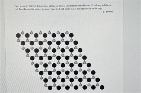 Solved Q2 Consider The Two Dimensional Hexagonal Erystal