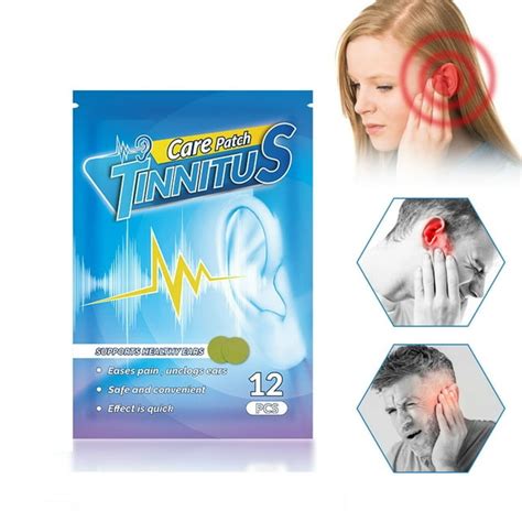 Bicoasu 12pcs Tinnitus Relief For Ringing Ears Tinnitus Patches