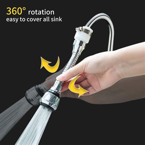 Water Saving Tap Aerator 360° Faucet Swivel End Diffuser Adapter