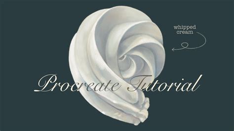 How To Draw Whipped Cream Procreate Tutorial Youtube