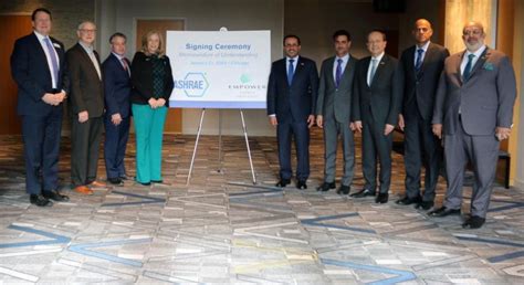 A Great Occasion Signing The Mou Between Ashrae And Empower During Winter