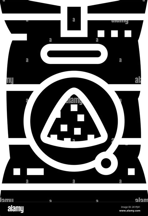 Flour Sweet Potato Glyph Icon Vector Illustration Stock Vector Image
