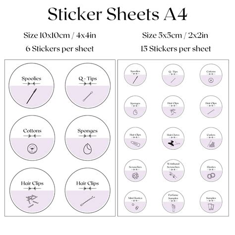 Printable Bathroom Labels Organization Stickers Template Labels For