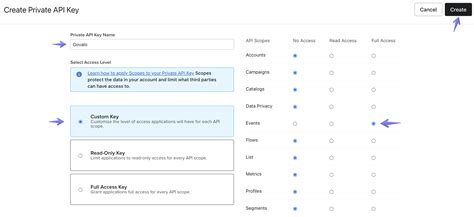 Klaviyo Creating A Private Api Key Govalo Support Center