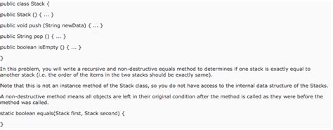 Solved Public Class Stack Public Stack Public Void