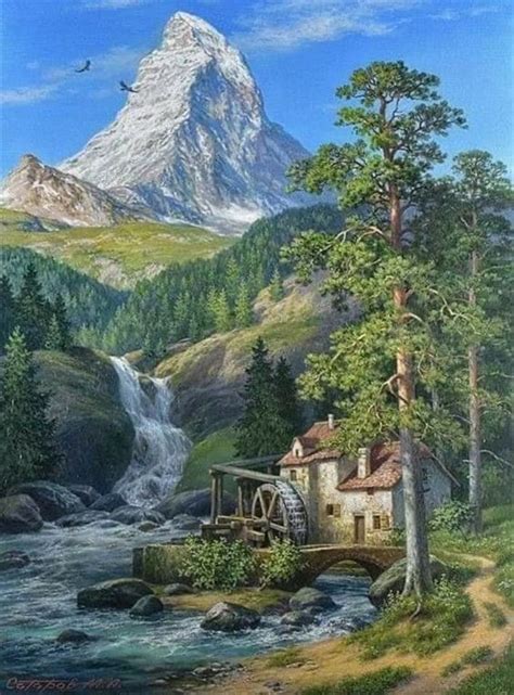 Pin By MoonKat On Peaceful Places Art Landscape Art Painting Landscape Paintings Fantasy Art