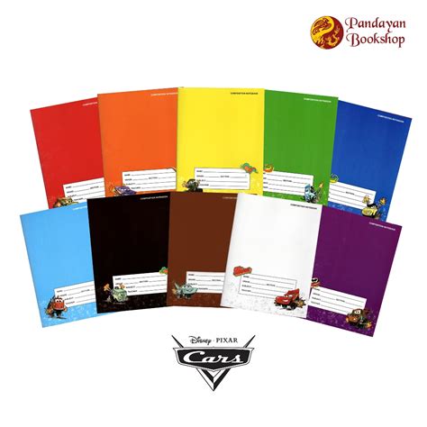 Orions Disney Pixar Cars Color Coding 10832031 Composition Notebook With Cover 80 Leaves