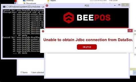 Panduan Database Tidak Terbaca Beepos Desktop Unable To Obtain Jdbc Connection