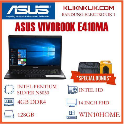Jual Laptop Murah Asus Vivobook E Ma Intel Pentium Silver N Gb Gb Gb Gb Star