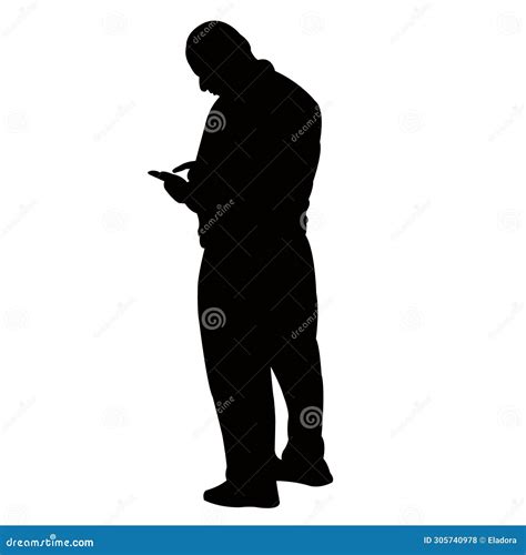 Vector De Silueta Corporal De Un Hombre Ilustración Del Vector