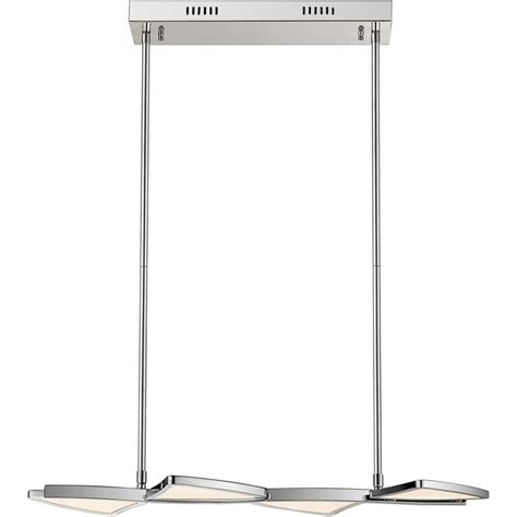 Aeon LED 28 Inch Chrome Linear Chandelier Ceiling Light In 6 25