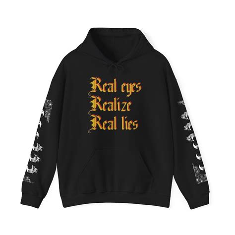Real Eyes Realize Real Lies Vintage Aesthetic Graphic Hoodie Etsy