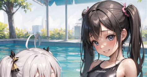 メスガキ 水着メスガキ テスト中のイラスト Pixiv