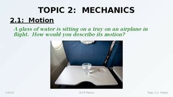 IB DP Physics Topic Presentation Motion By Physics Dave TPT