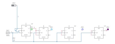 4 Bit Digital Counter Multisim Live