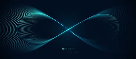 Dark Blue Abstract Background With Glowing Vector Image