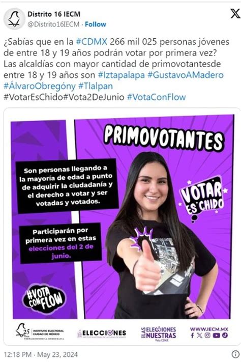 ¿cuántas Personas Votarán Por Primera Vez En Cdmx Iecm Revela En Qué