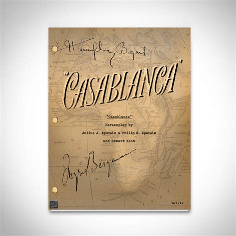 Casablanca Script Limited Signature Edition RARE T