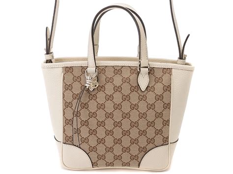 Gucci グッチ ハンドバッグ ショルダーバッグ Ggキャンバス ベージュ ホワイト キャンバス レザー アウトレット【473】 の購入なら