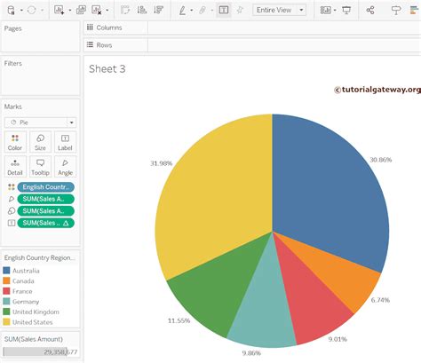 calculate percentage of total in tableau