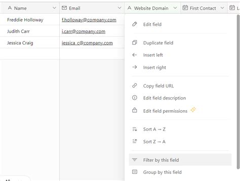 Create An Email Contacts Table In Airtable Taskrobin Blog