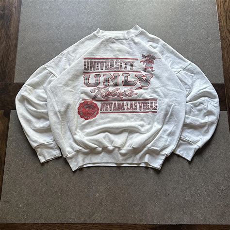 Vintage Unlv Rebels Crewneck No Size On Tag But Depop