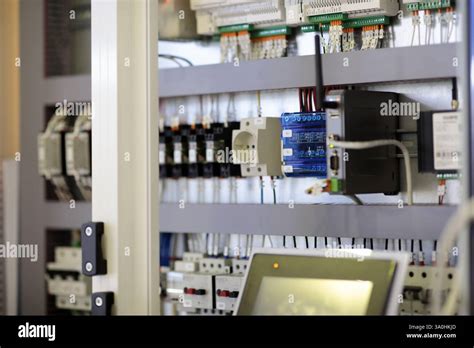 electrical plc control system cabinet with control panel of industrial