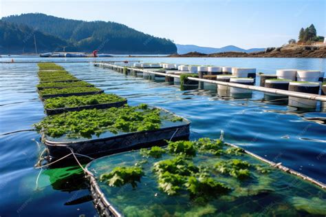Premium Ai Image Integrated Multitrophic Aquaculture Seaweed Growth