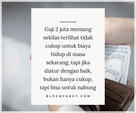 Cara Mengatur Keuangan Pribadi Dan Contoh Gaji 2 Juta Blognya Rey