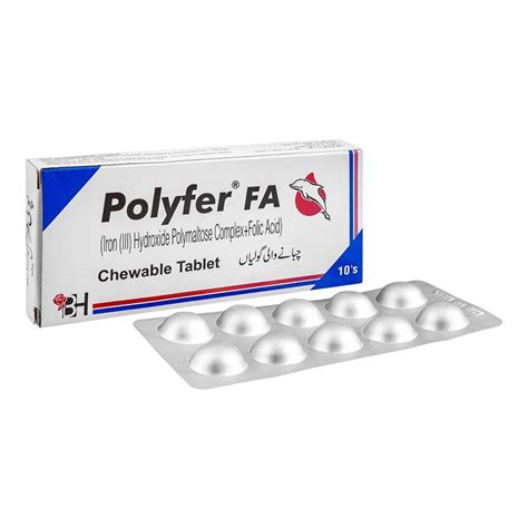 Buy Barrett Hodgson Polyfer Fa Chewable Tablet 10 Pack Online At Best