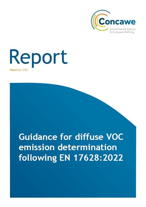 Guidance For Diffuse Voc Emission Determination Following En 176282022