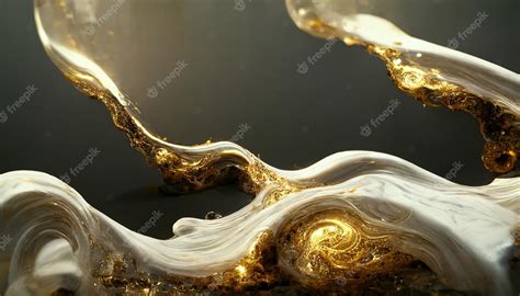 Premium Photo Abstract Background Of Liquified Wavey Flow Marble