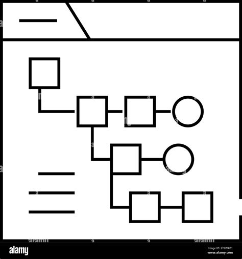 Exploratory Data Analysis Line Icon Vector Illustration Stock Vector