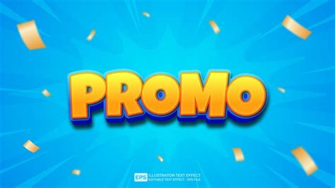 Premium Vector Vector Vector Vector 3d Text Editable Text Effect Promo