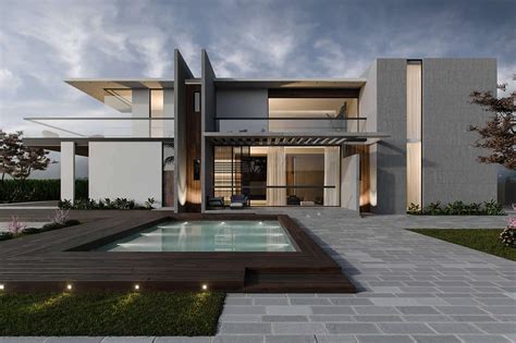 Modern Villa Exterior 3d Visualization By Archicgi Showcase Talk At