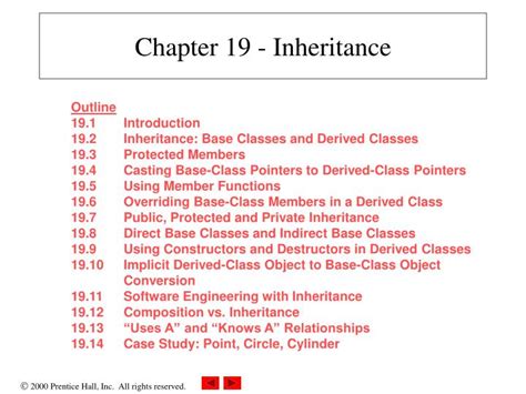 Ppt Chapter 19 Inheritance Powerpoint Presentation Free Download Id394315