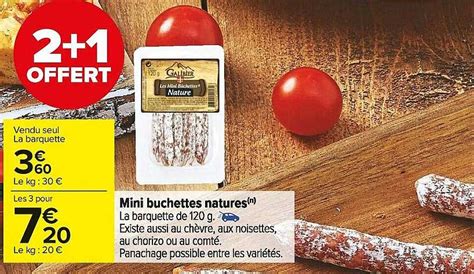 Promo Mini Buchettes Natures Chez Carrefour Market Icatalogue Fr