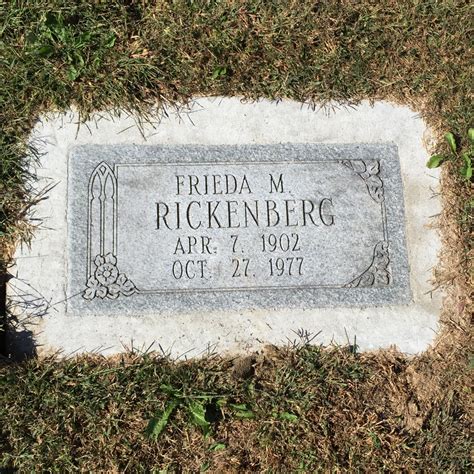 Frieda Maria Wilhelmina Sophie Beckman Rickenberg 1902 1977 Find A Grave Memorial