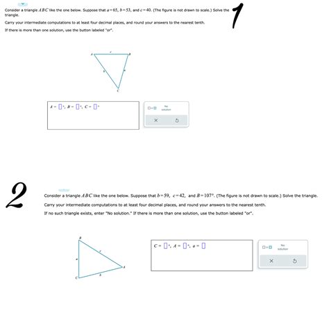 solved consider a triangle abc like the one below suppose
