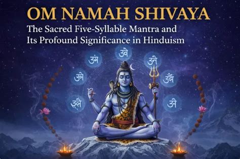 Om Namah Shivaya The Sacred Five Syllable Mantra And Its Profound