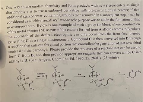 4 One Way To Use Enolate Chemistry And Form Products