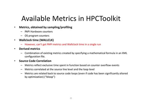 hpc application profiling and analysis ppt