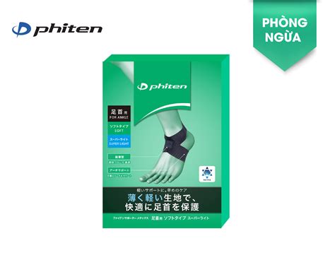 Đai Bảo Vệ Mắt Cá Chân Phiten Metax Super Light Loại Mềm Japan
