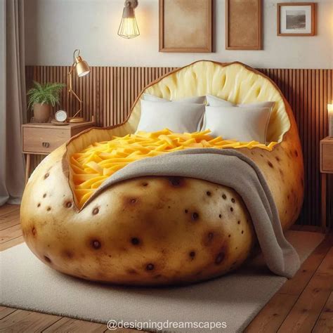 Potato Shaped Bed Unique Design For A Fun Bedroom
