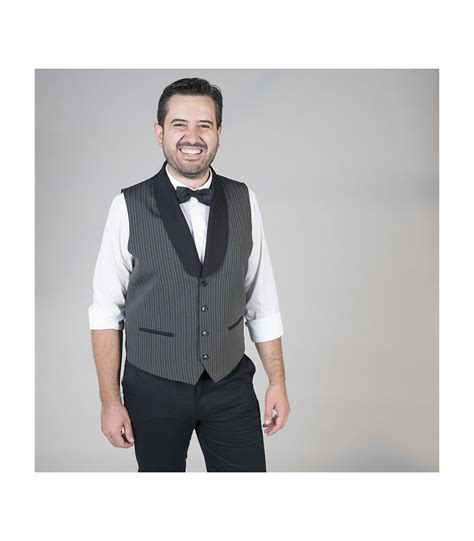 Chaleco Hombre De Servicios En Tejido Plana Garys De Rayas Camperas