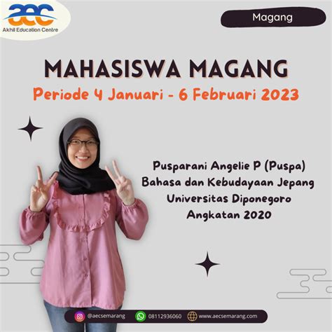 Ada Mahasiswa Magang Dari Undip Lho Di Aec Semarang Kursus Bahasa