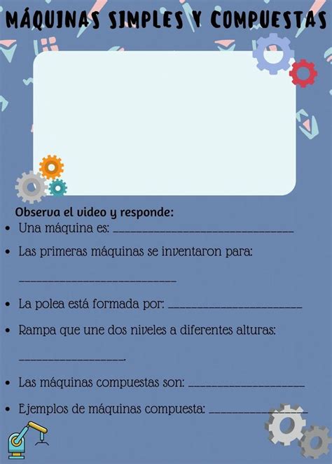 Actividad interactiva de Máquinas simples y compuestas Maquinas simples y compuestas Ciencias