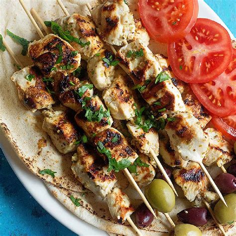 Chicken Souvlaki Hellas Traditional Greek Cuisine Hot Sex Picture